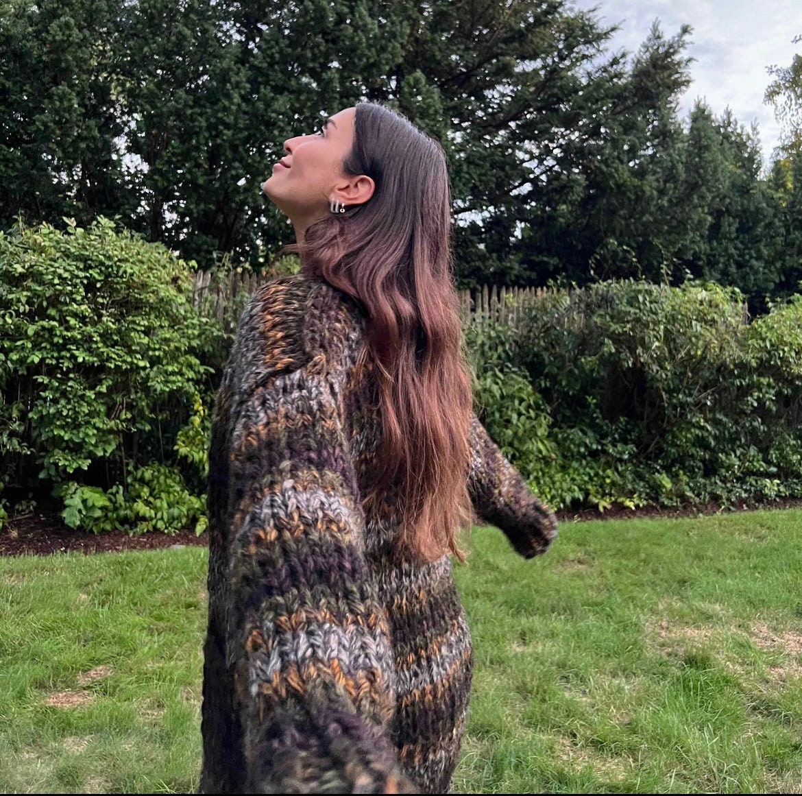 Handknitted Multicolor Cozy Wool Mix Cardigans - Etsy