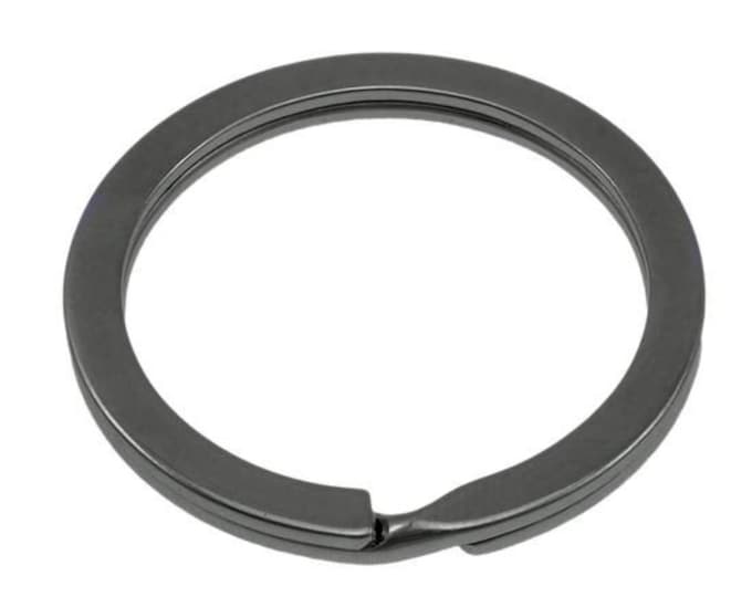 25MM Round Black Split Ring Black Circle Key Ring 25MM Key - Etsy