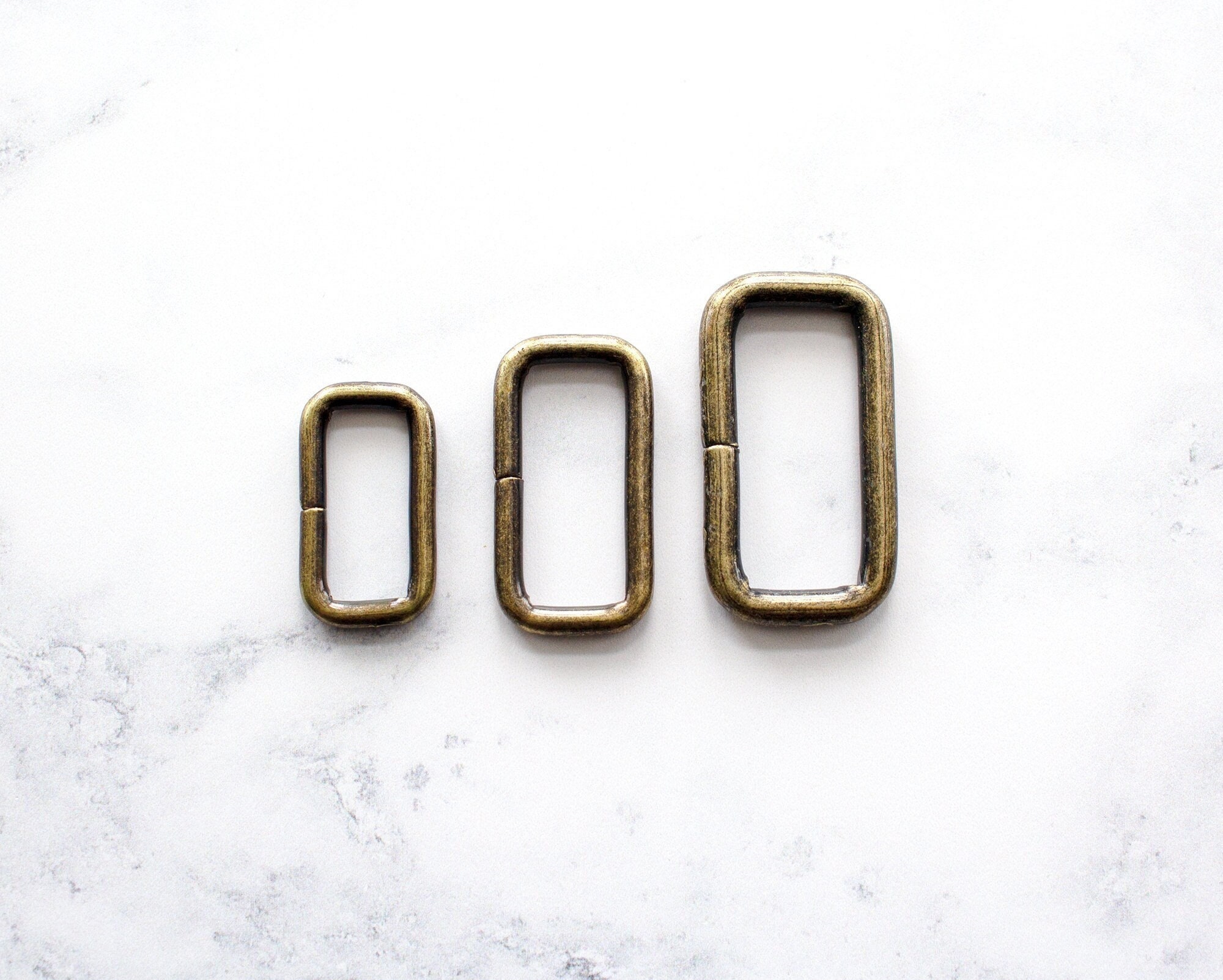 Collar Loop, Antique Brass Collar Loop, 25mm, 20mm, Belt, Dog Collar ...