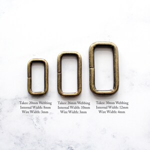 Collar Loop, Antique Brass Collar Loop, 25mm, 20mm, Belt, Dog Collar ...