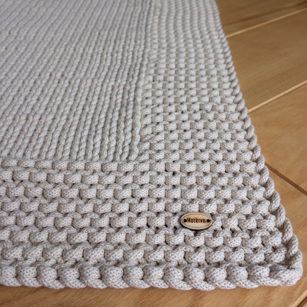 Knitted Rug - Etsy