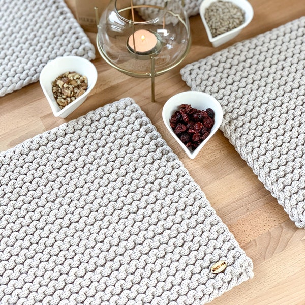 Knitted Placemats - Etsy