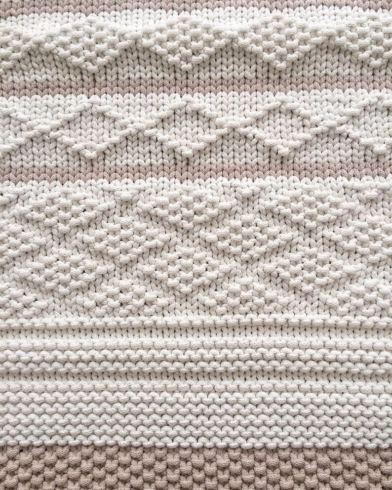 Knitted Boho Rug Boho Home Dimond Boho With Fringe Cotton - Etsy