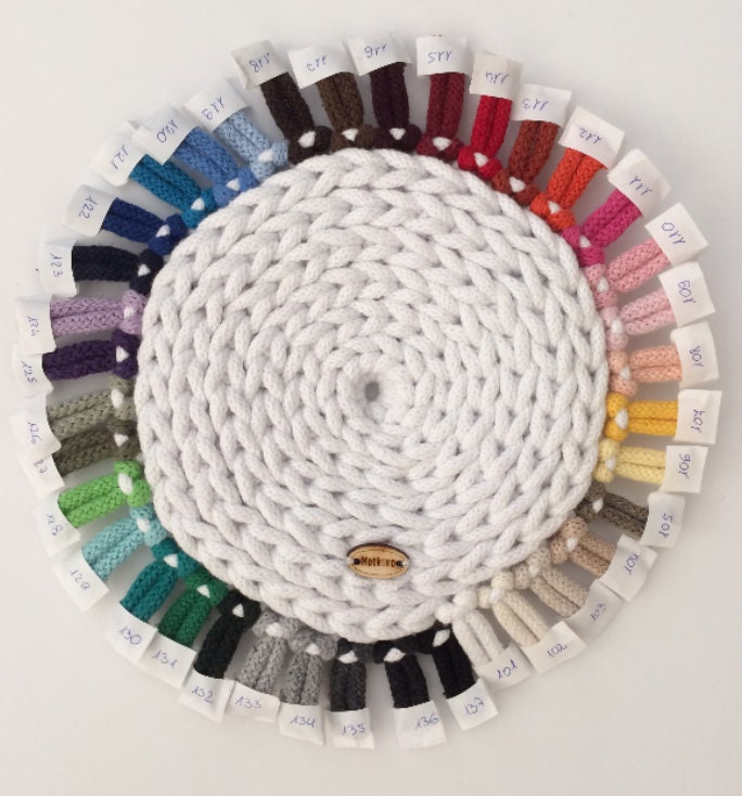 Crochet round rug Handmade rug Cotton rug Natural carpet | Etsy