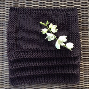 Set of 6 Knitted Table Mats, Placemats Available in Many Colors, Cotton ...