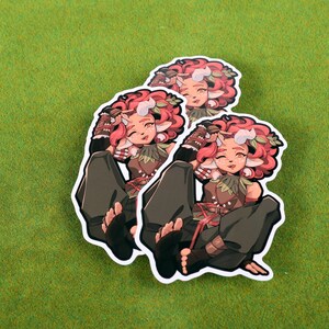 Vix Furry DND Goat Druid // 10 X 10cm Vinyl Sticker - Etsy