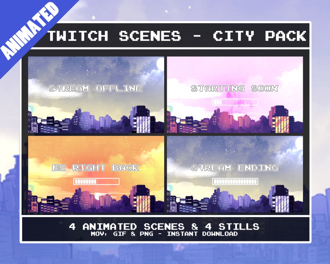 Cyberpunk Gamer Twitch Scenes: Animated Set for Immersive Streams! - Etsy