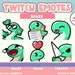 Green Snake Emotes Set Twitch, Youtube, Discord Money, Writing ...