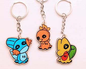 Puppet Ghost Gen 5 Wooden Charm Keychain 1.50 Tall | Etsy