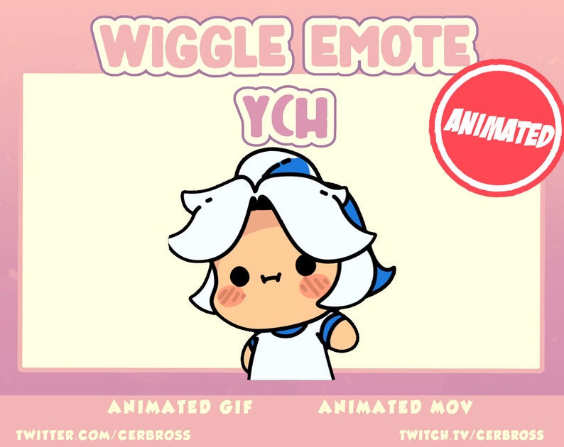 Animated Custom Wiggle Emote Twitch Discord Youtube - Etsy