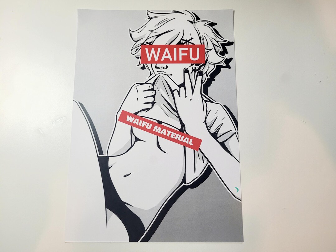 Waifu Material - Art Print - Etsy