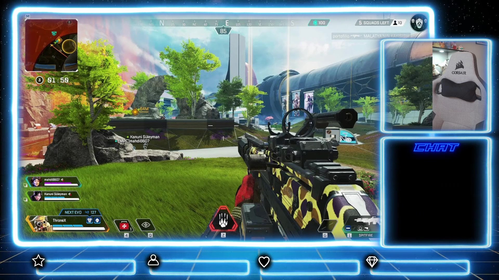 Overlay Pack Stream BLUE Animated Neon Vaporwave WEBM Format - Etsy