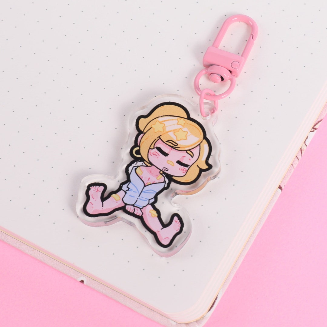 Nova - Chibi Anime Space Alien - 2" Clear Acrylic Double-sided Keychain ...