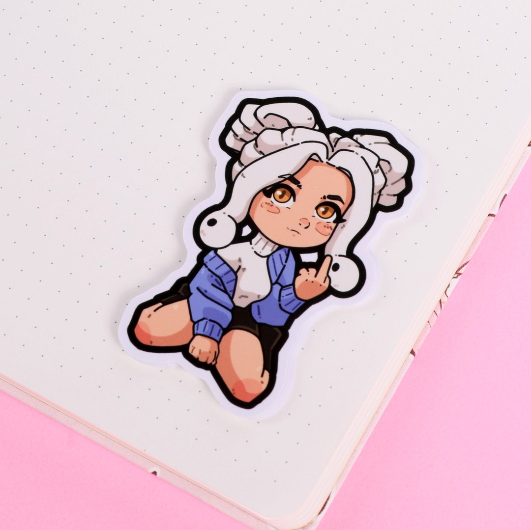 Liz Chibi Anime Medusa 3 Matte Vinyl Sticker - Etsy