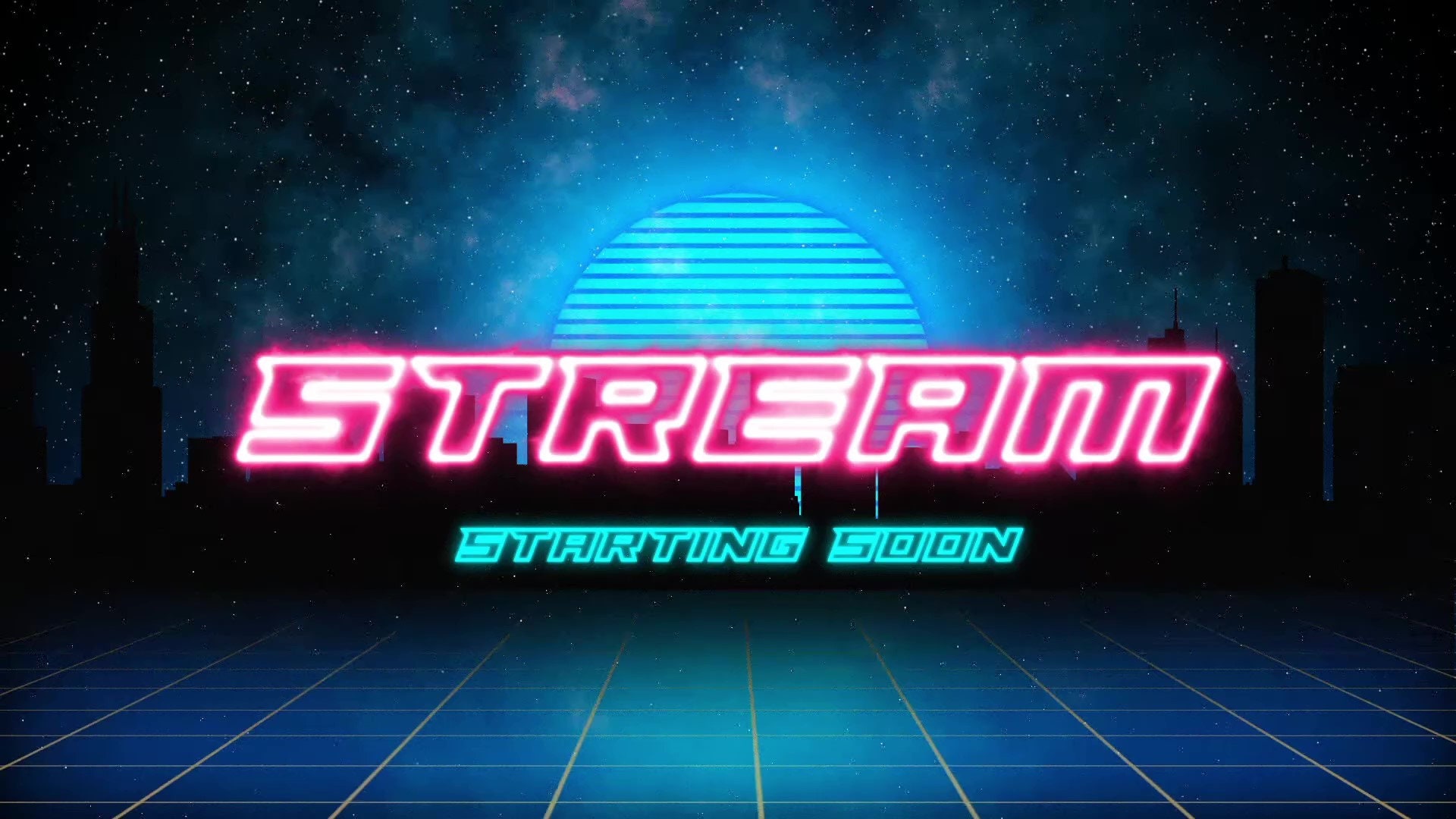 Overlay Pack Stream BLUE Animated Neon Vaporwave WEBM Format - Etsy