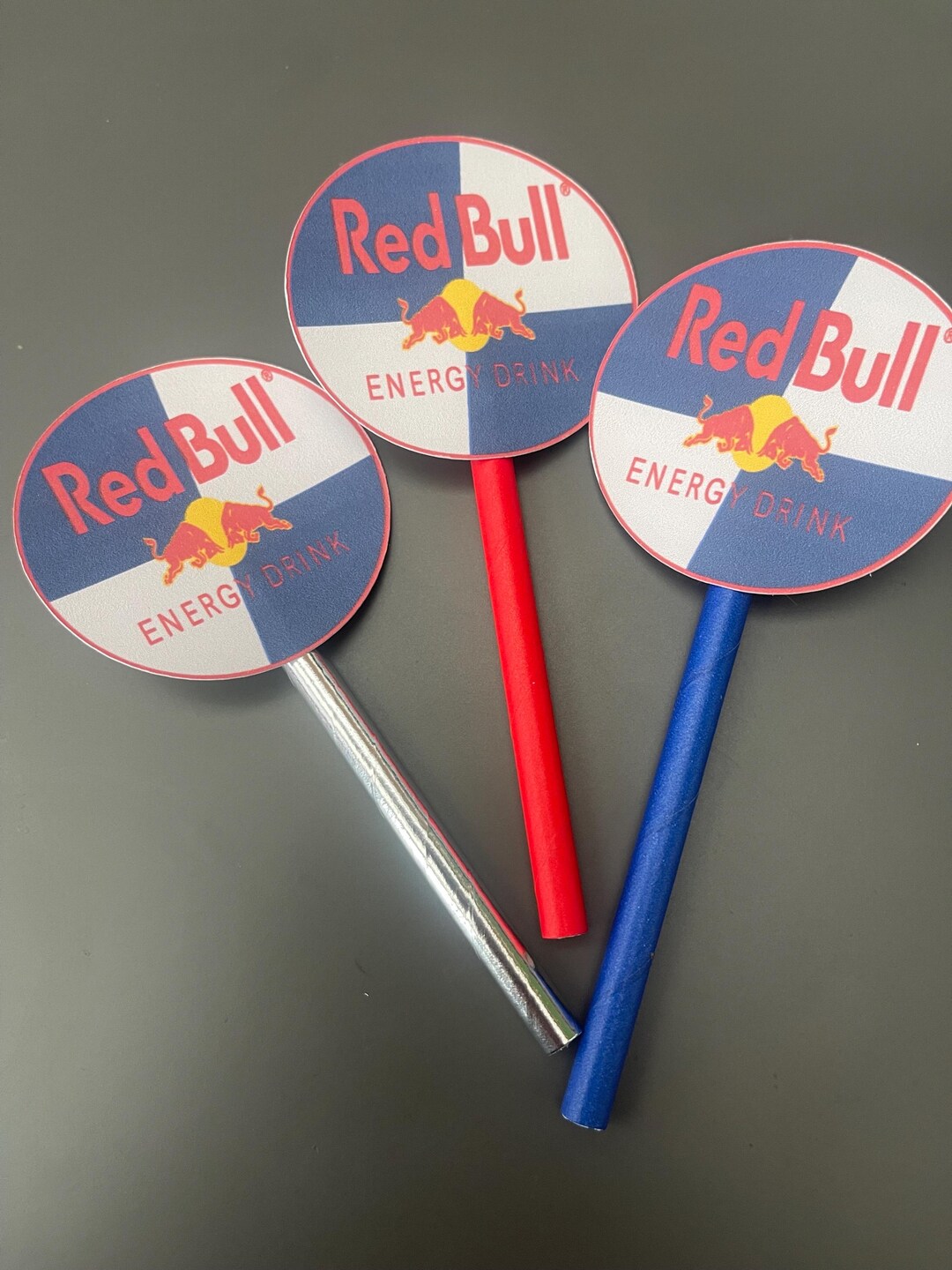 12 X Red Bull Cupcake Toppers - Etsy