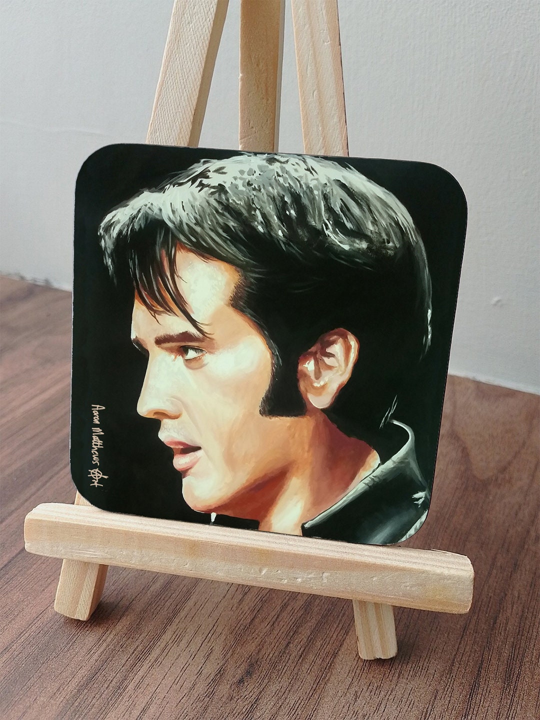 Elvis Presley 68 Art Coaster - Etsy