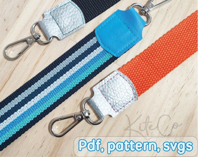 Strap Connector Tab SVG. Bag Strap Anchors SVG. Webbing Bag Connectors ...