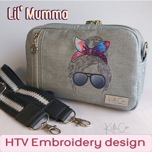 Messy Bun, HTV Applique, Machine Embroidery, Fabric Applique #momslife ...