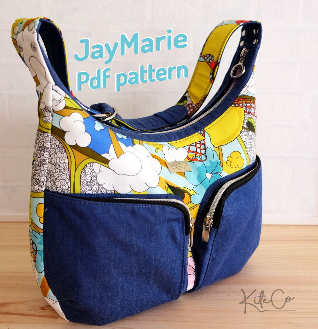 Intermediate Bag Sewing Pattern, Svg's, Modern Slouch Bag, - Etsy