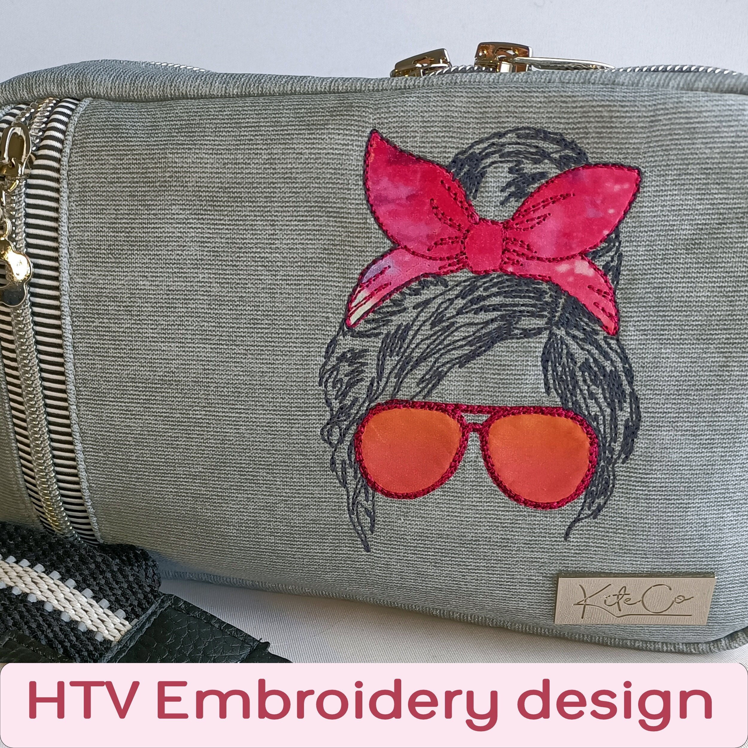 Messy Bun, HTV Applique, Machine Embroidery, Fabric Applique #momslife ...