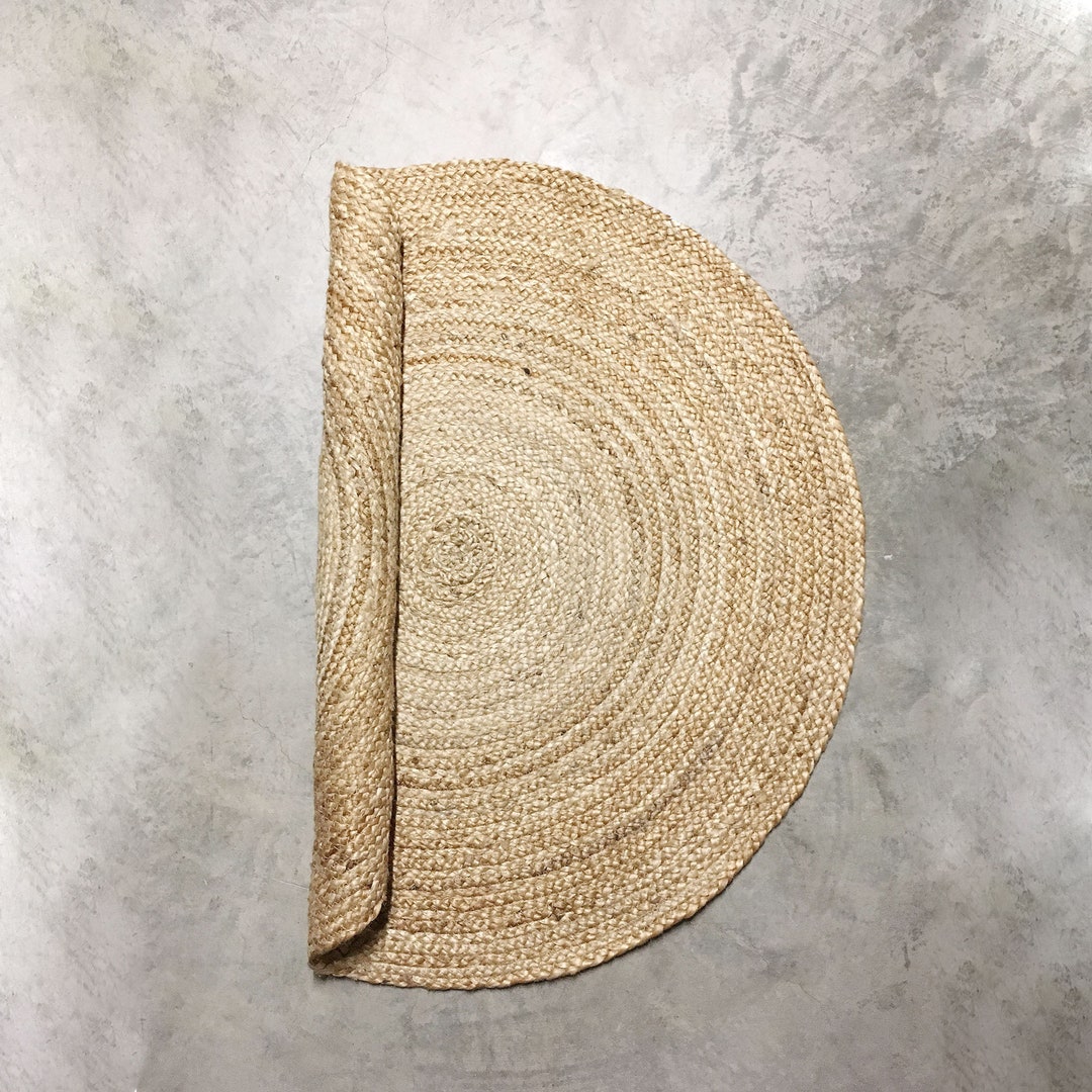 Extra Large Round Natural Jute Rug. Ecologic Jute Rug. Round Fiber Rug ...