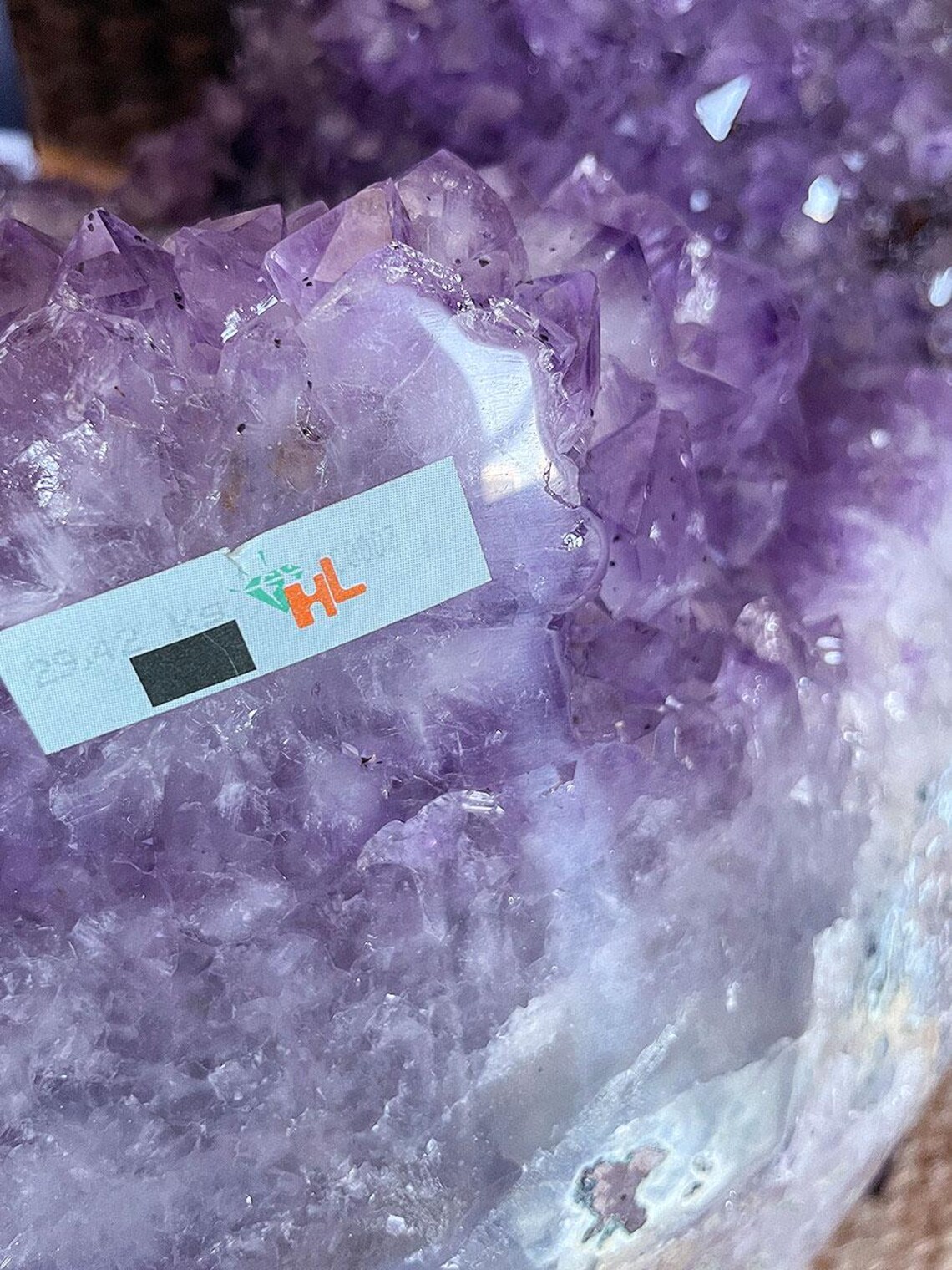 Amethyst Geode Table With Certification 65 Lbs. Authentic Amethyst ...