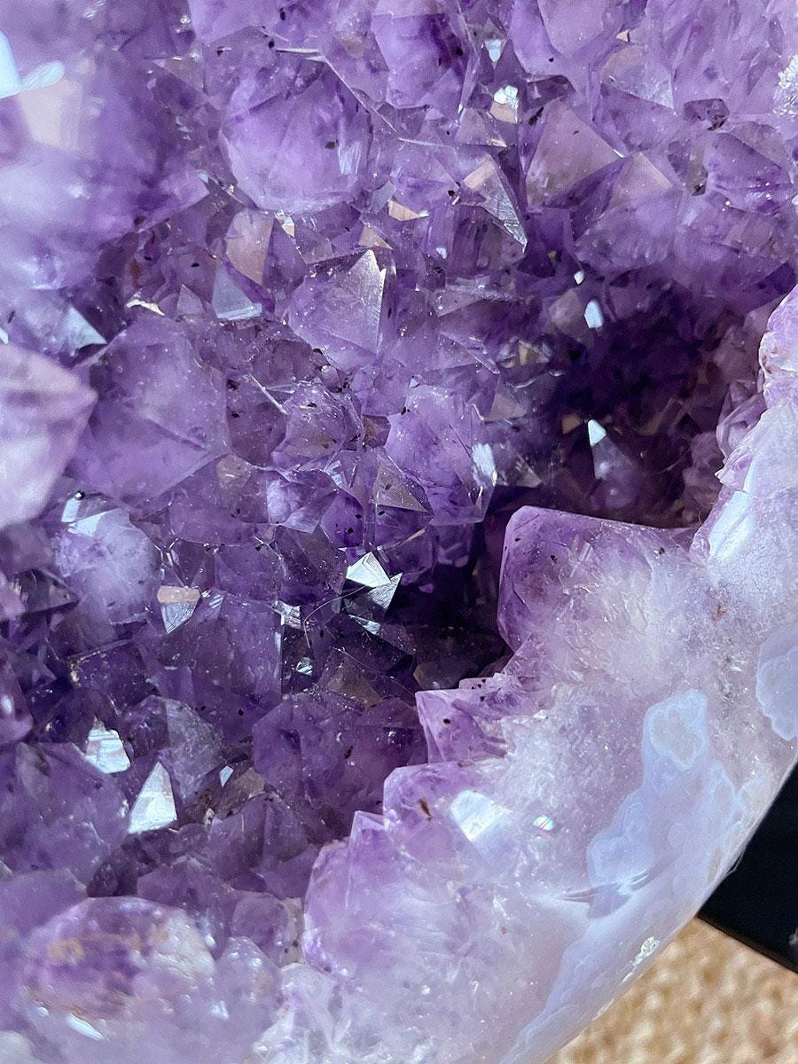 Amethyst Geode Table With Certification 65 Lbs. Authentic Amethyst ...