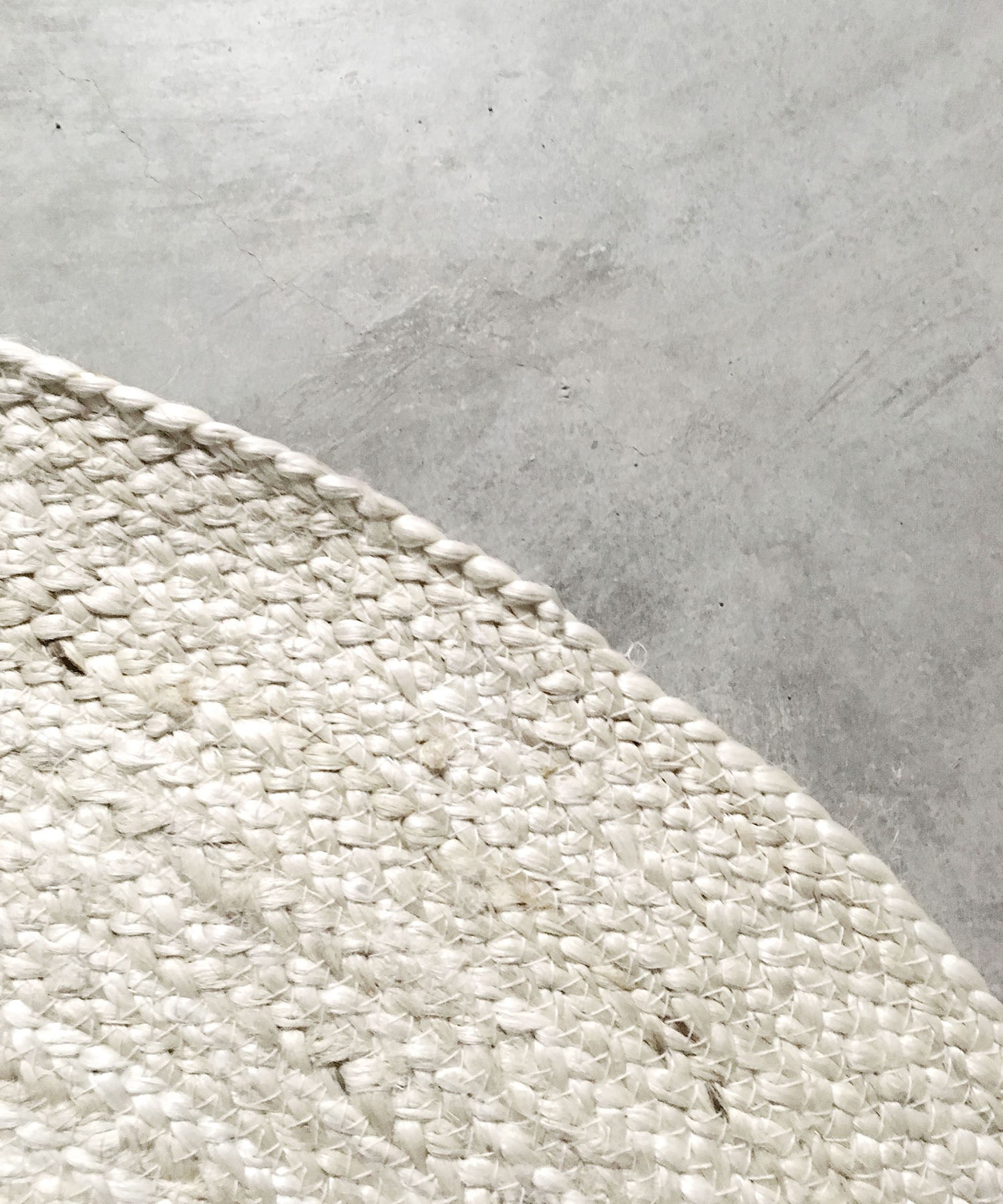 Extra Large Round Jute Rug in Warm White. Ecologic Jute and - Etsy