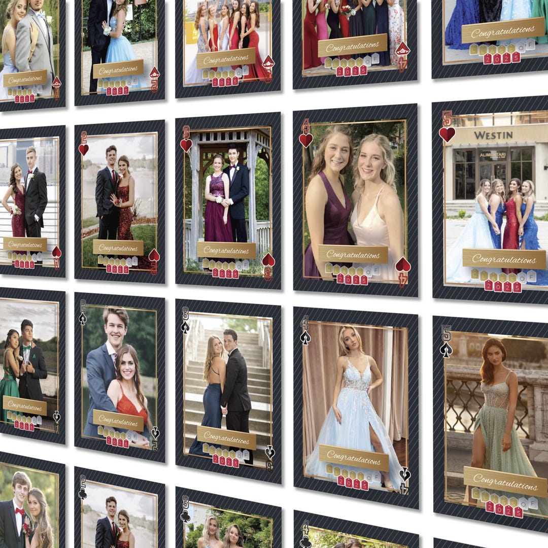 Custom Playing Cards With Box, Personalized Senior Gift, Bulk Discounts ...