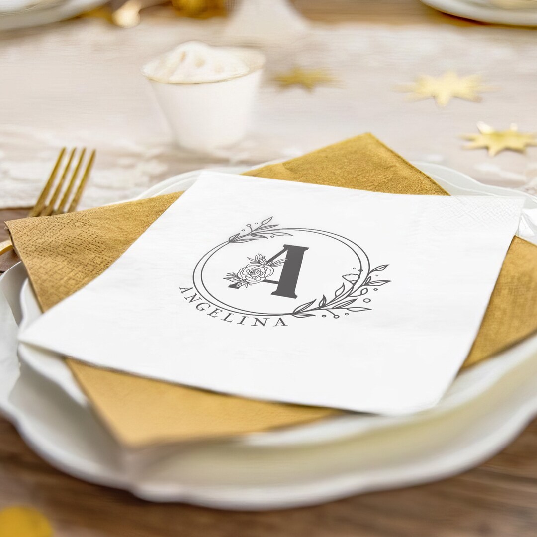 Logo Napkins, Custom Napkins, Cocktails Napkins, Luncheon Napkins for ...