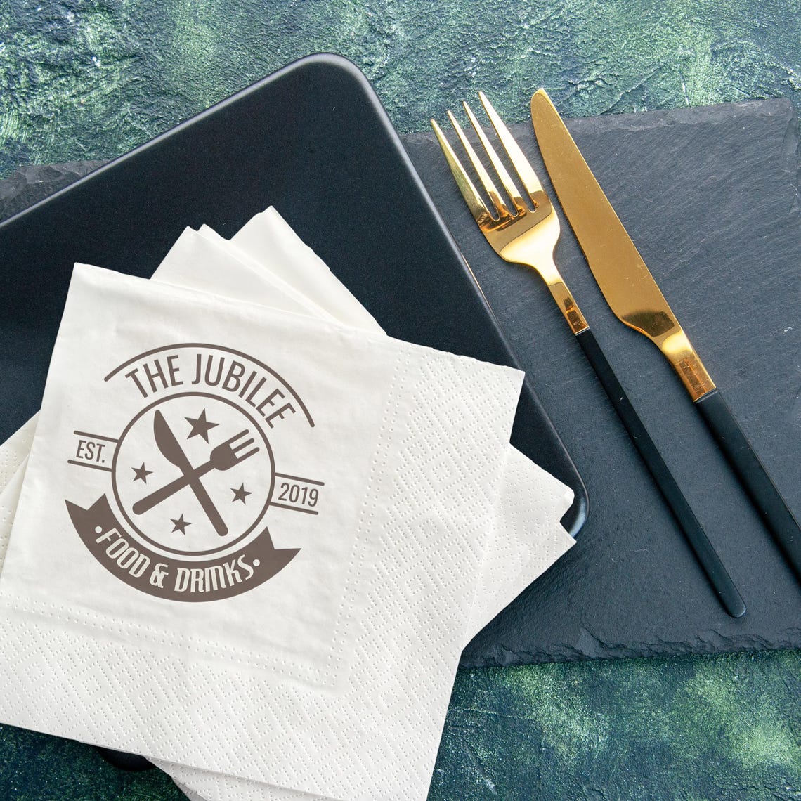 Custom Napkins With Logo, Personalized Logo Cocktail Napkins Luncheon ...