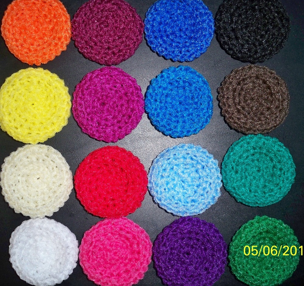 Puffy Scrubbie Double Layer Nylon Net Scrubbie Set of 3 - Etsy