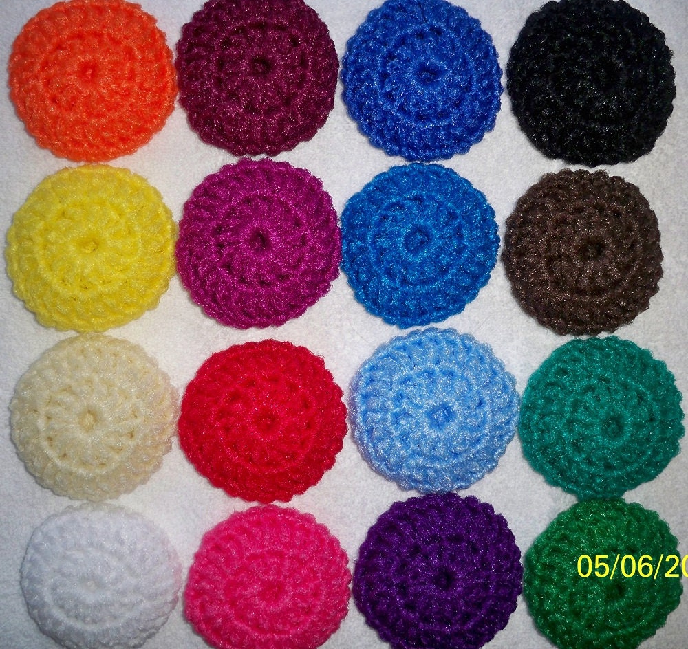 Puffy Scrubbie Double Layer Nylon Net Scrubbie Set of 3 - Etsy