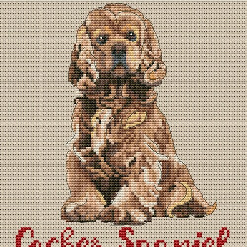 Cocker Spaniel Mom Cross Stitch Pdf Pattern - Etsy