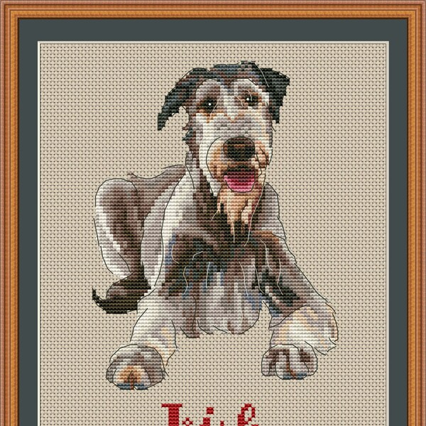 Irish Wolfhound Cross Stitch - Etsy