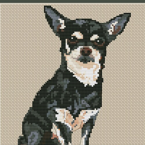 Chihuahua Cross Stitch Pattern - Etsy