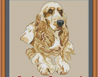 Cocker Spaniel Mom Cross Stitch Pdf Pattern | Etsy