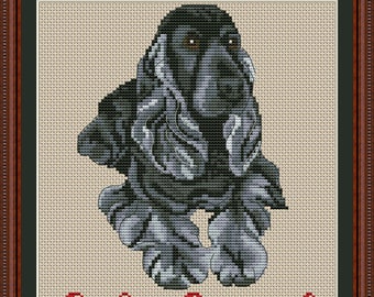 Cocker Spaniel Cross Stitch Pattern DMC PDF - Etsy