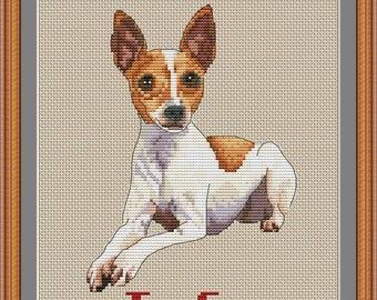 Fox Terrier Cross Stitch Pattern Instant Download Pdf - Etsy