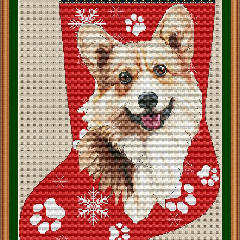 Corgi Christmas Stocking - Etsy