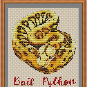 Ball Python Mom Cross Stitch Pdf Pattern - Etsy