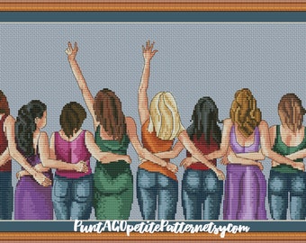 Cross Stitch Pattern PDF Friends Cross Stitch Funny Xstitch - Etsy