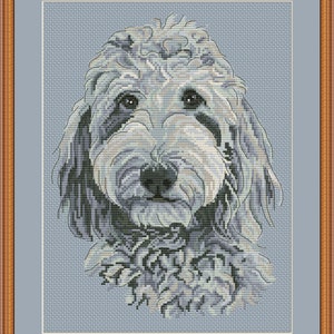 Goldendoodle Portrait Cross Stitch Pdf Pattern - Etsy