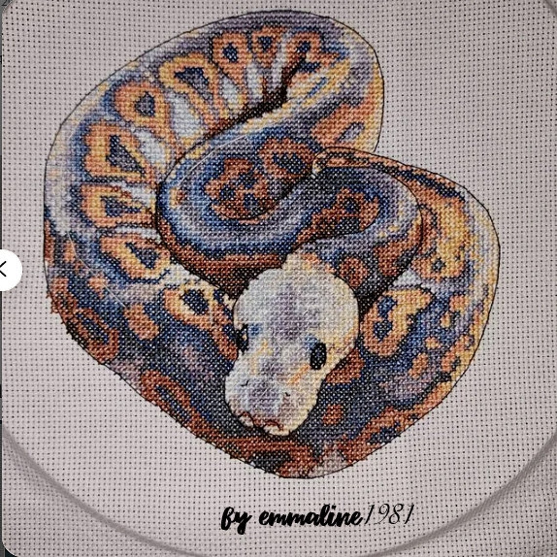 Ball Python Mom Cross Stitch Pdf Pattern - Etsy