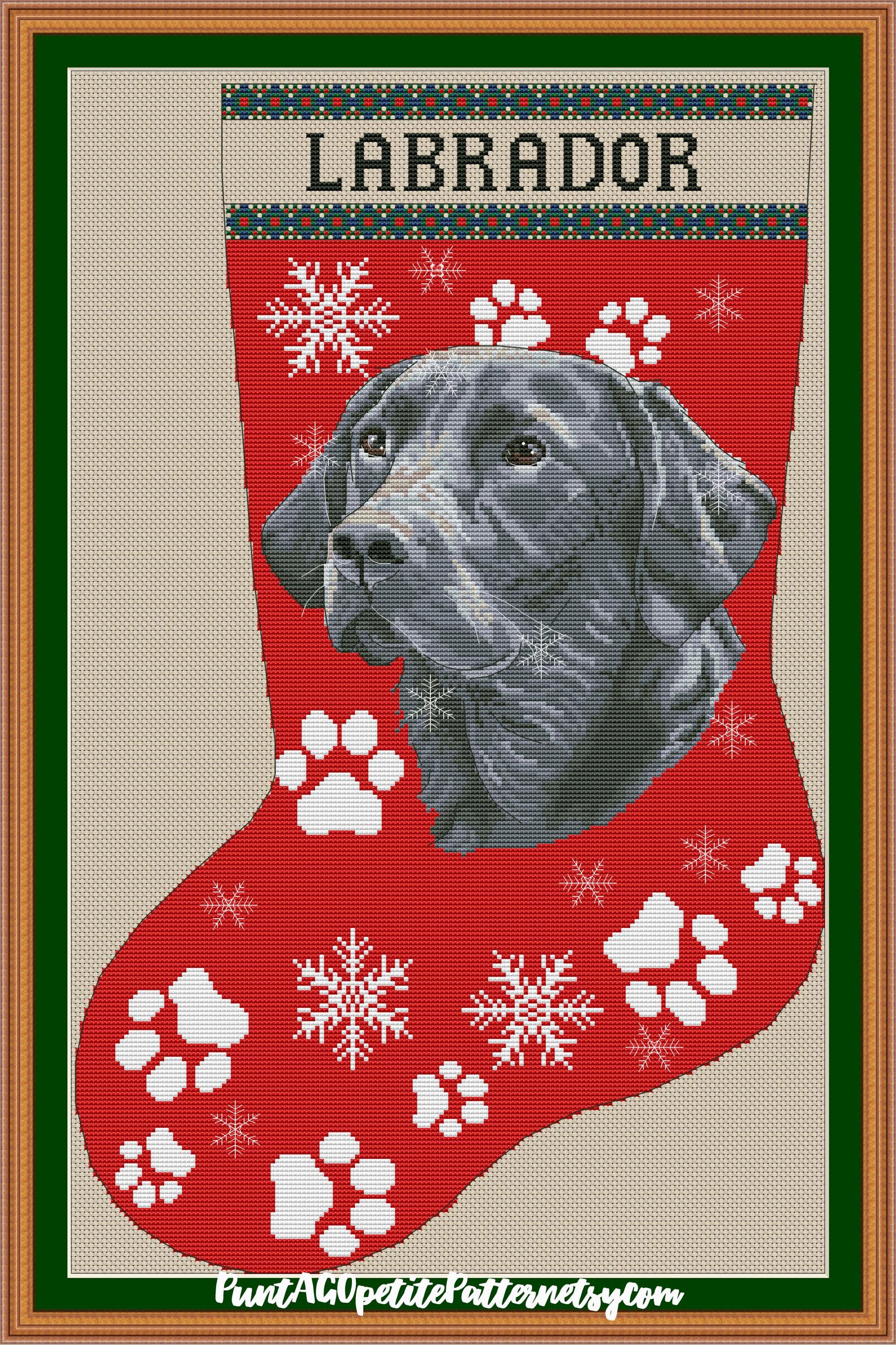 Silver Labrador Portrait Cross Stitch Pdf Pattern - Etsy