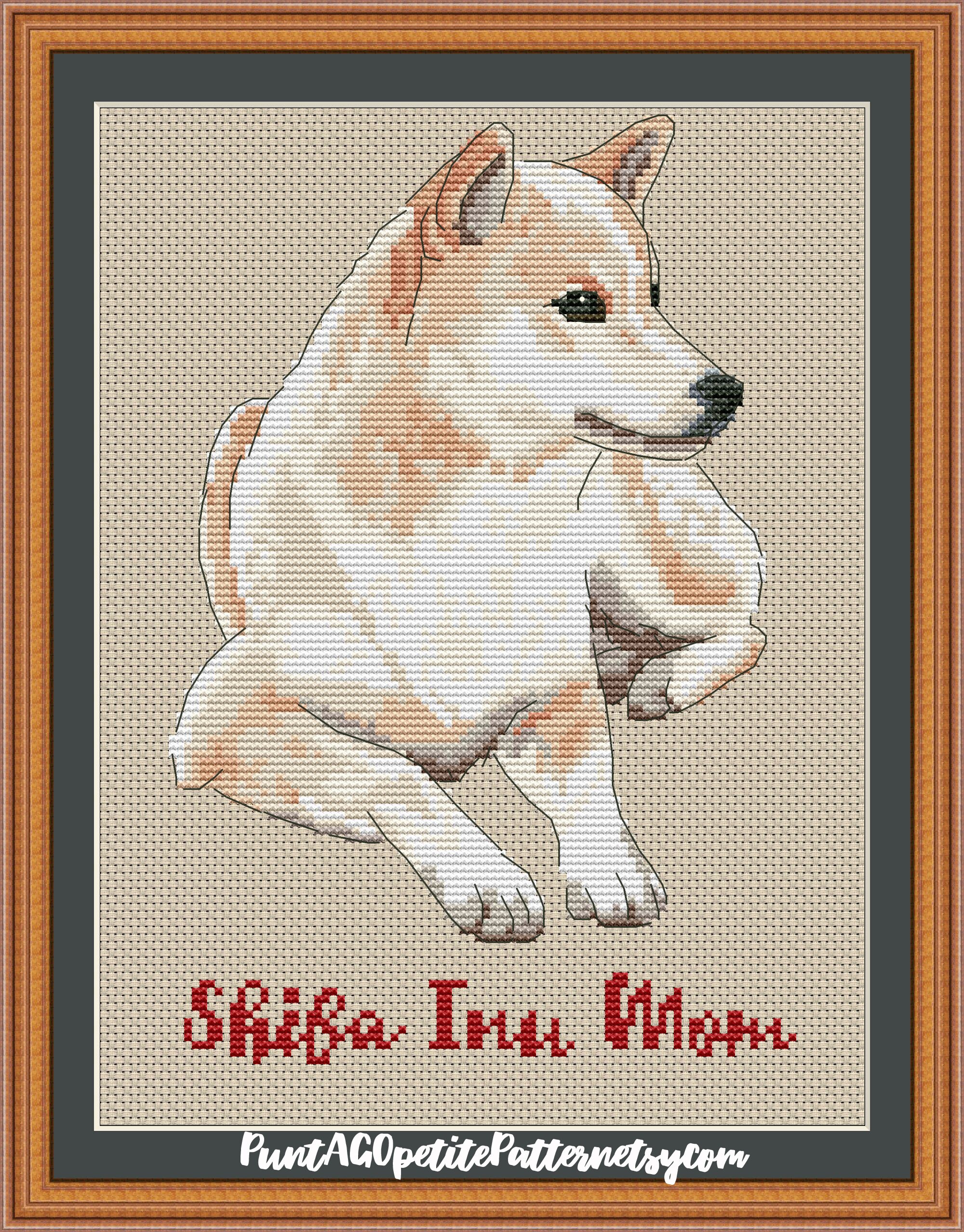 Shiba Inu Mom Cross Stitch Pdf Pattern - Etsy