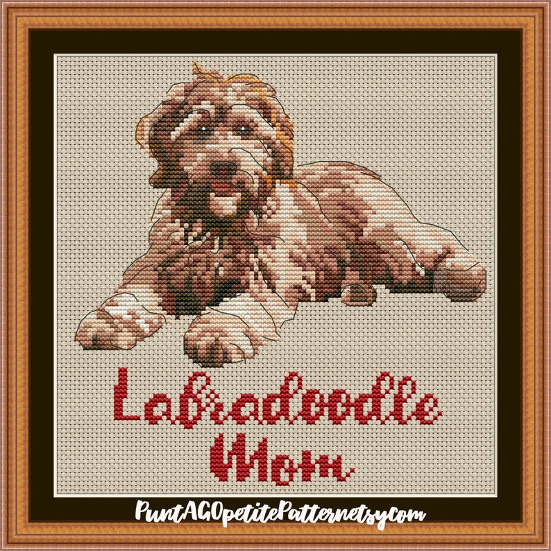 Labradoodle Mom Cross Stitch Pdf Pattern | Etsy