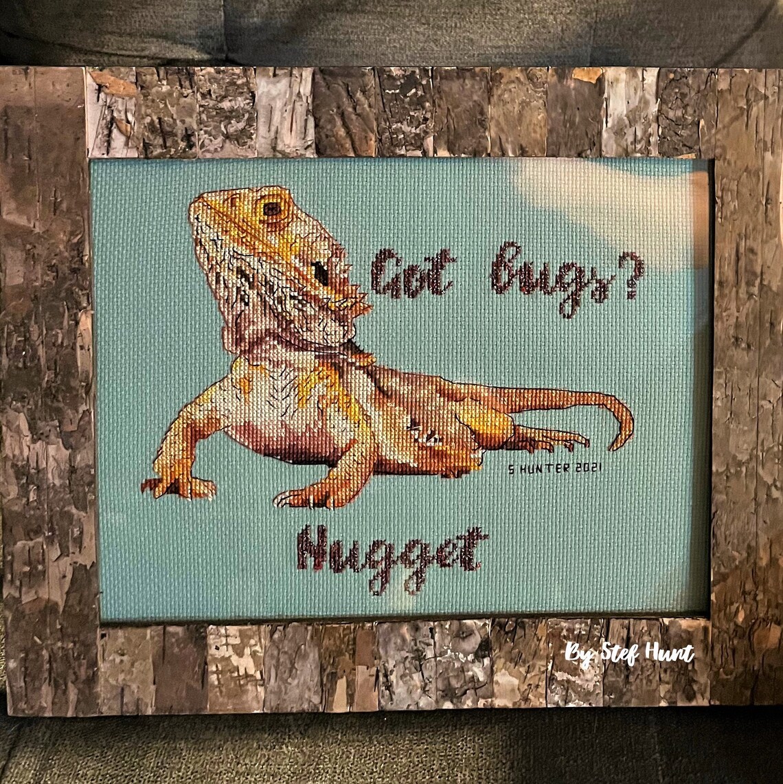 Bearded Dragon Cross Stitch Pdf Pattern - Etsy