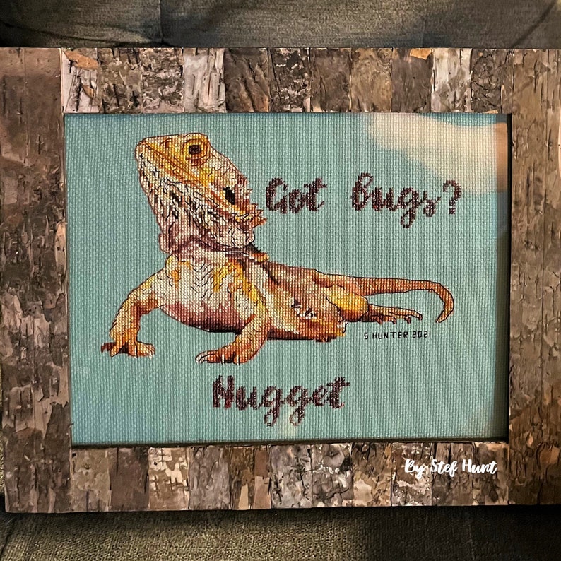 Bearded Dragon Cross Stitch Pdf Pattern - Etsy
